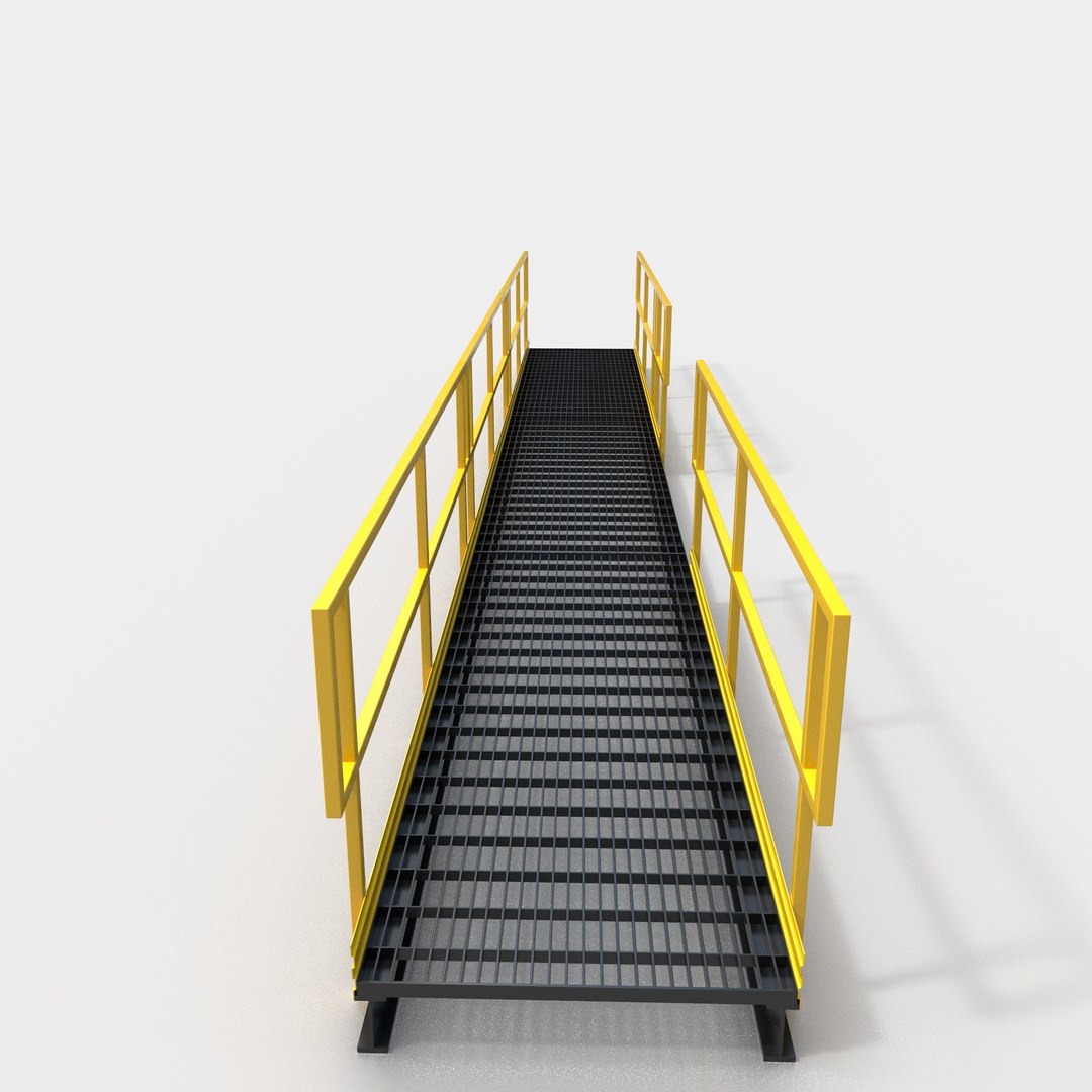 3D Industrial Walkway Platforms - TurboSquid 2422892