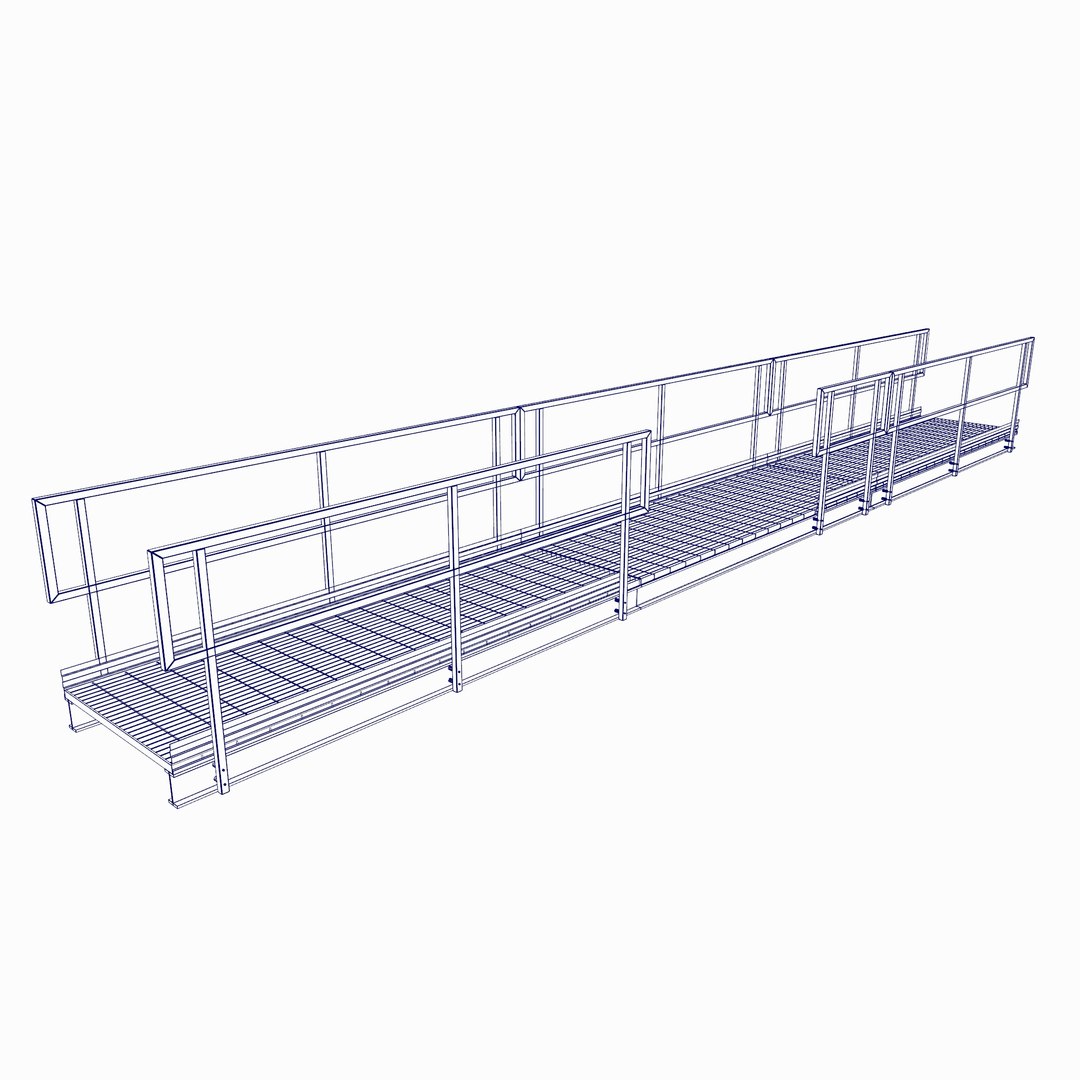 3D Industrial Walkway Platforms - TurboSquid 2422892