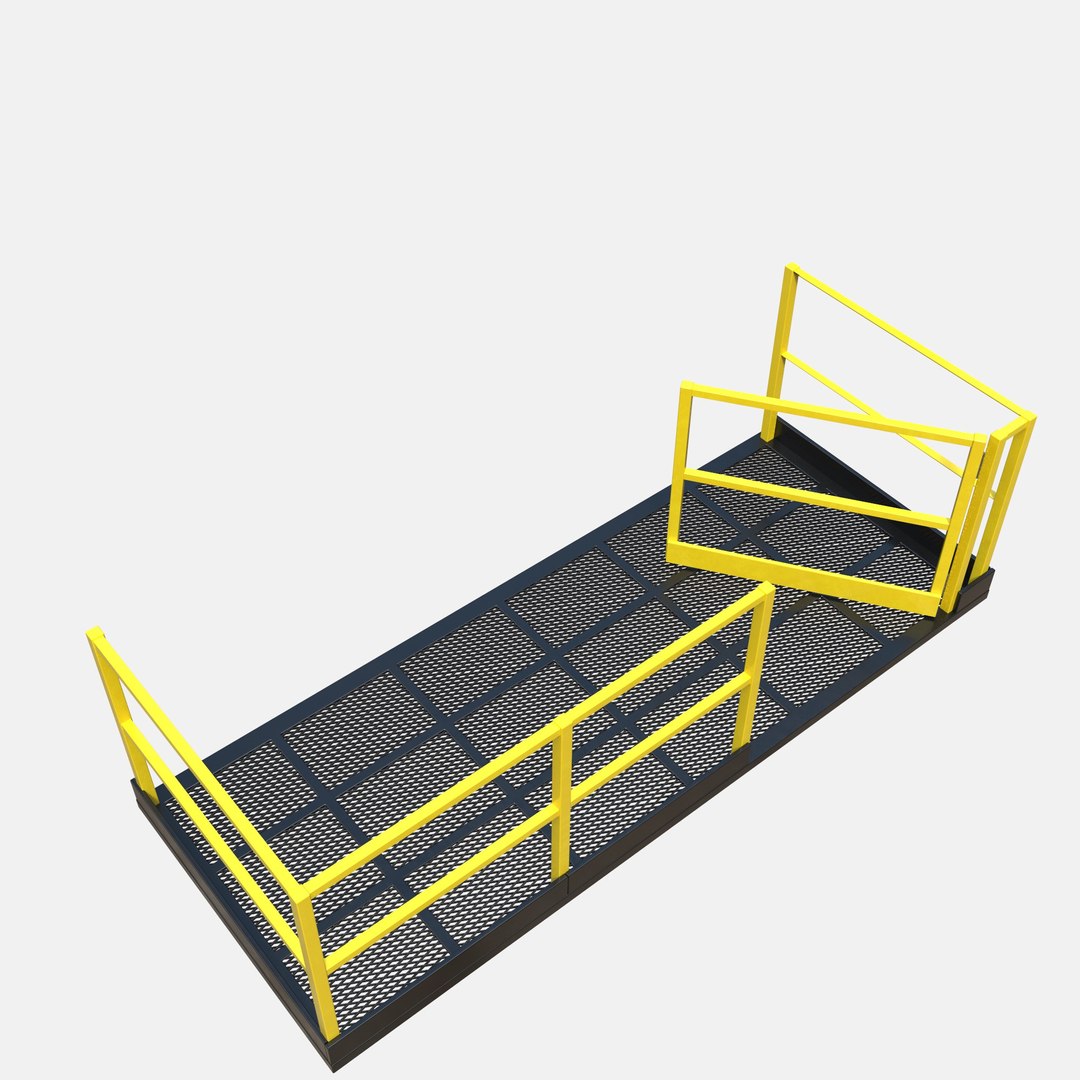 3D Industrial Walkway Platforms - TurboSquid 2422892