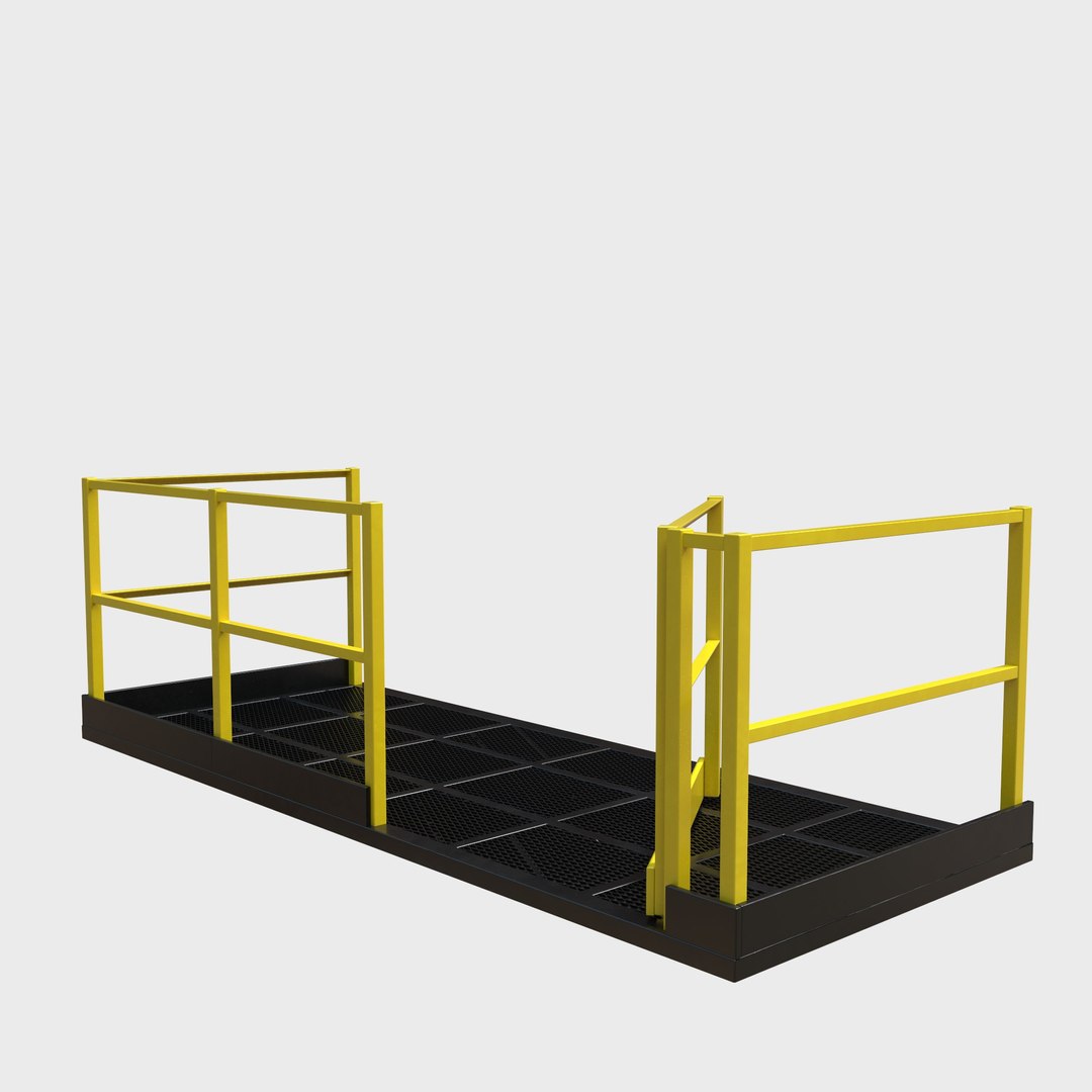 3D Industrial Walkway Platforms - TurboSquid 2422892