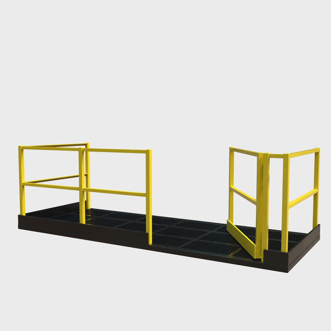 3D Industrial Walkway Platforms - TurboSquid 2422892