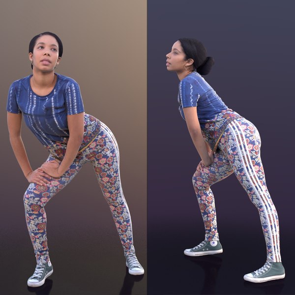 modelo 3d 10378 Yanelle - Mujer deportiva que se estira - TurboSquid ...
