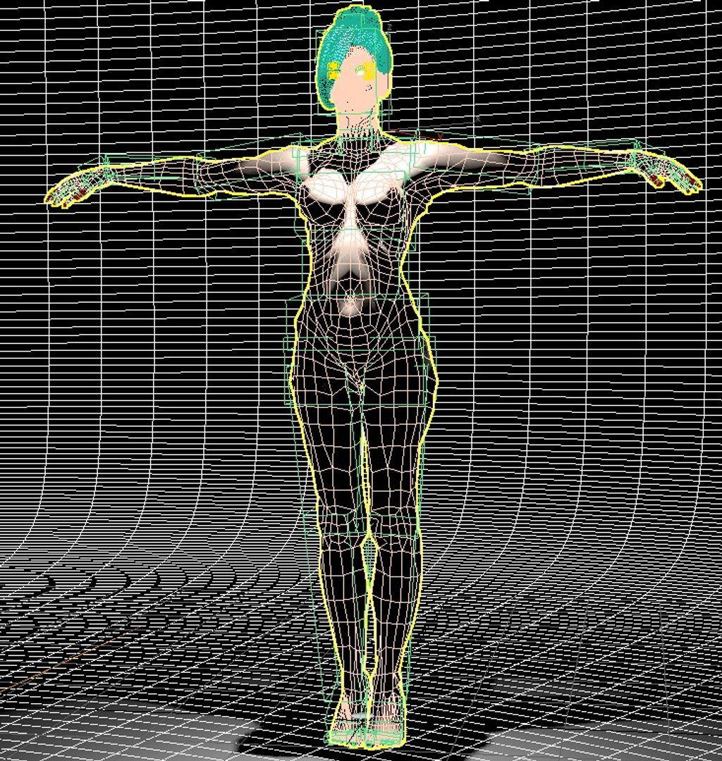 Female nude rigged 3D - TurboSquid 1394638