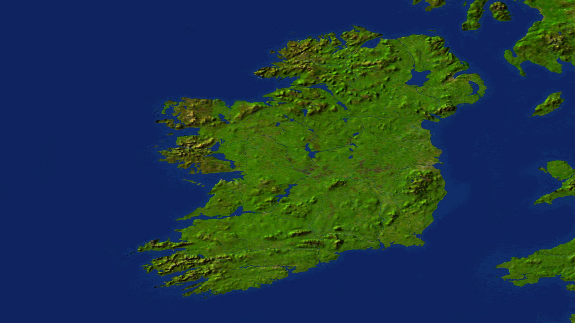 Ireland Maps 3d Model