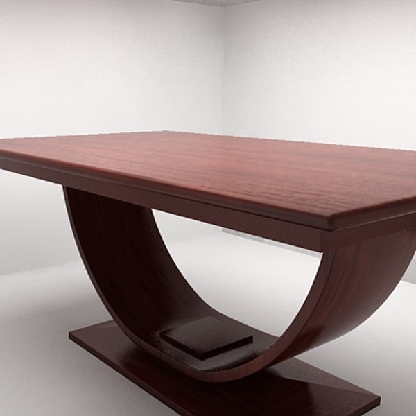 modern dining table accurately 3d model