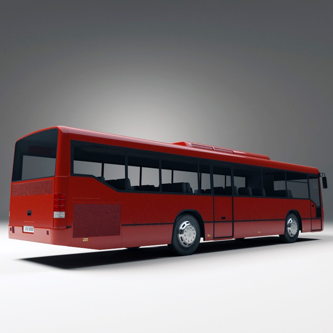 realistic bus mercedes benz 3ds