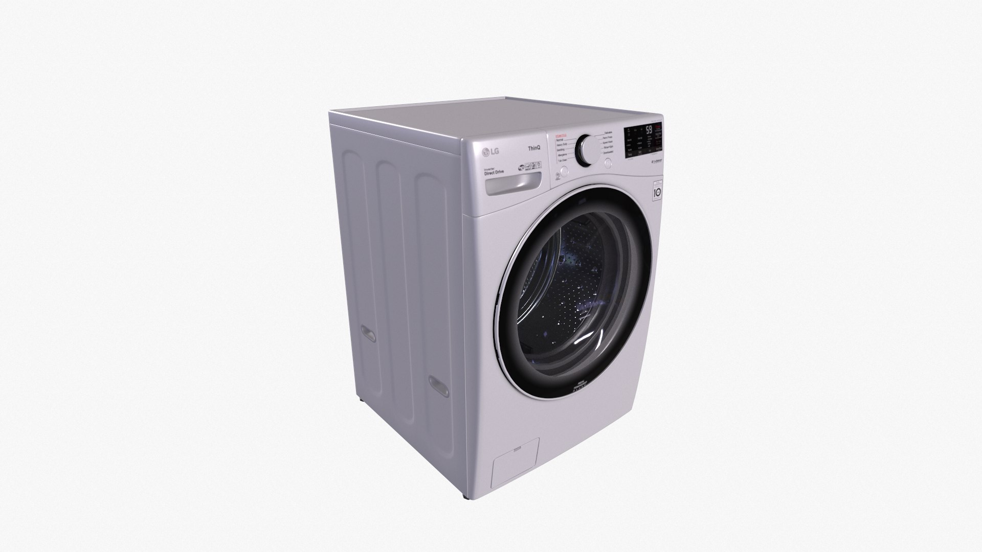 LG PBR Smart Washer Dryer White 3D Model - TurboSquid 1980721