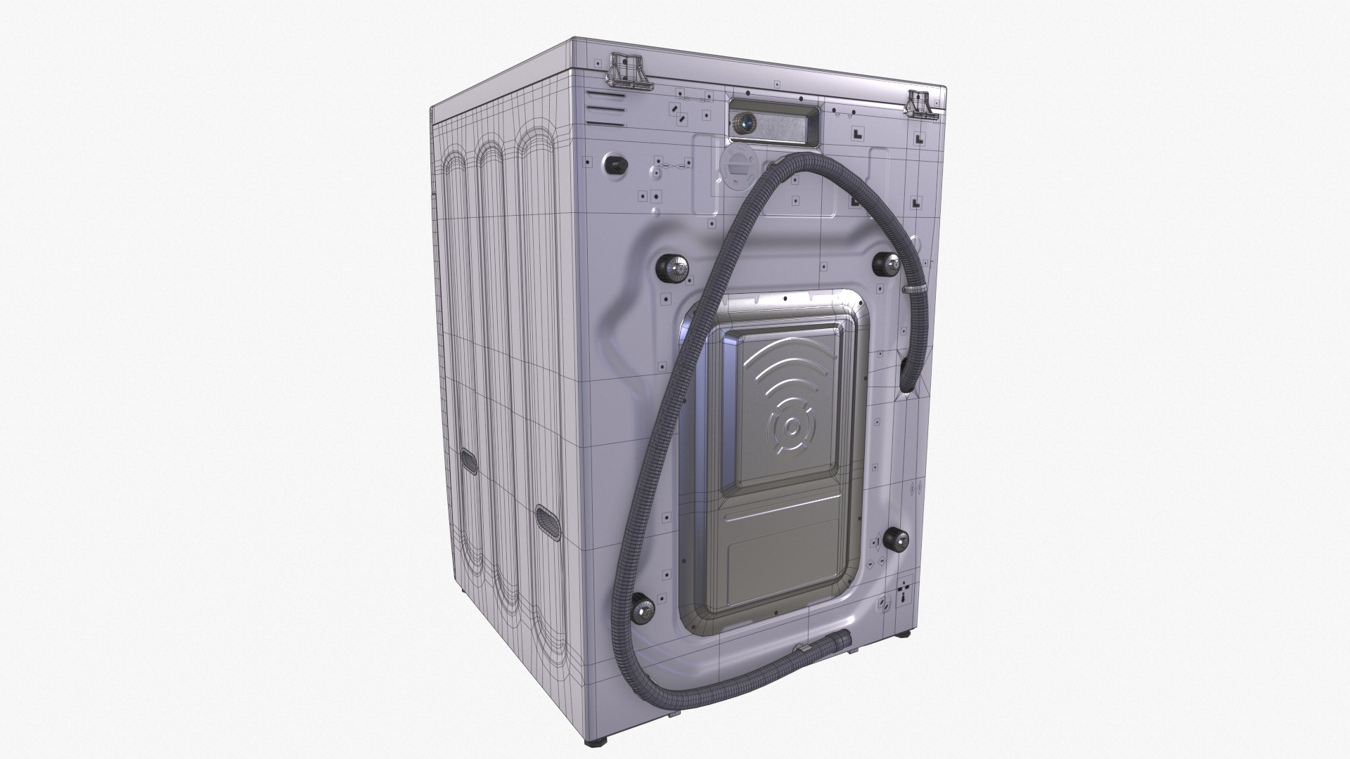 LG PBR Smart Washer Dryer White 3D Model - TurboSquid 1980721