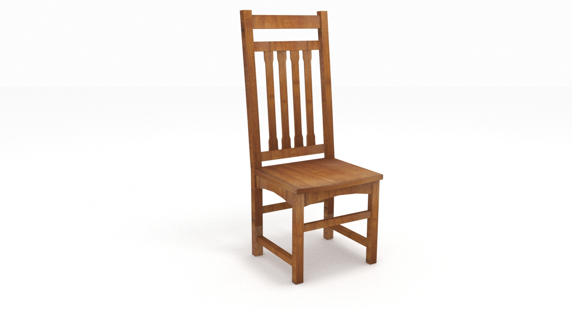 3D Model Realistic Wooden Chair - TurboSquid 1274630