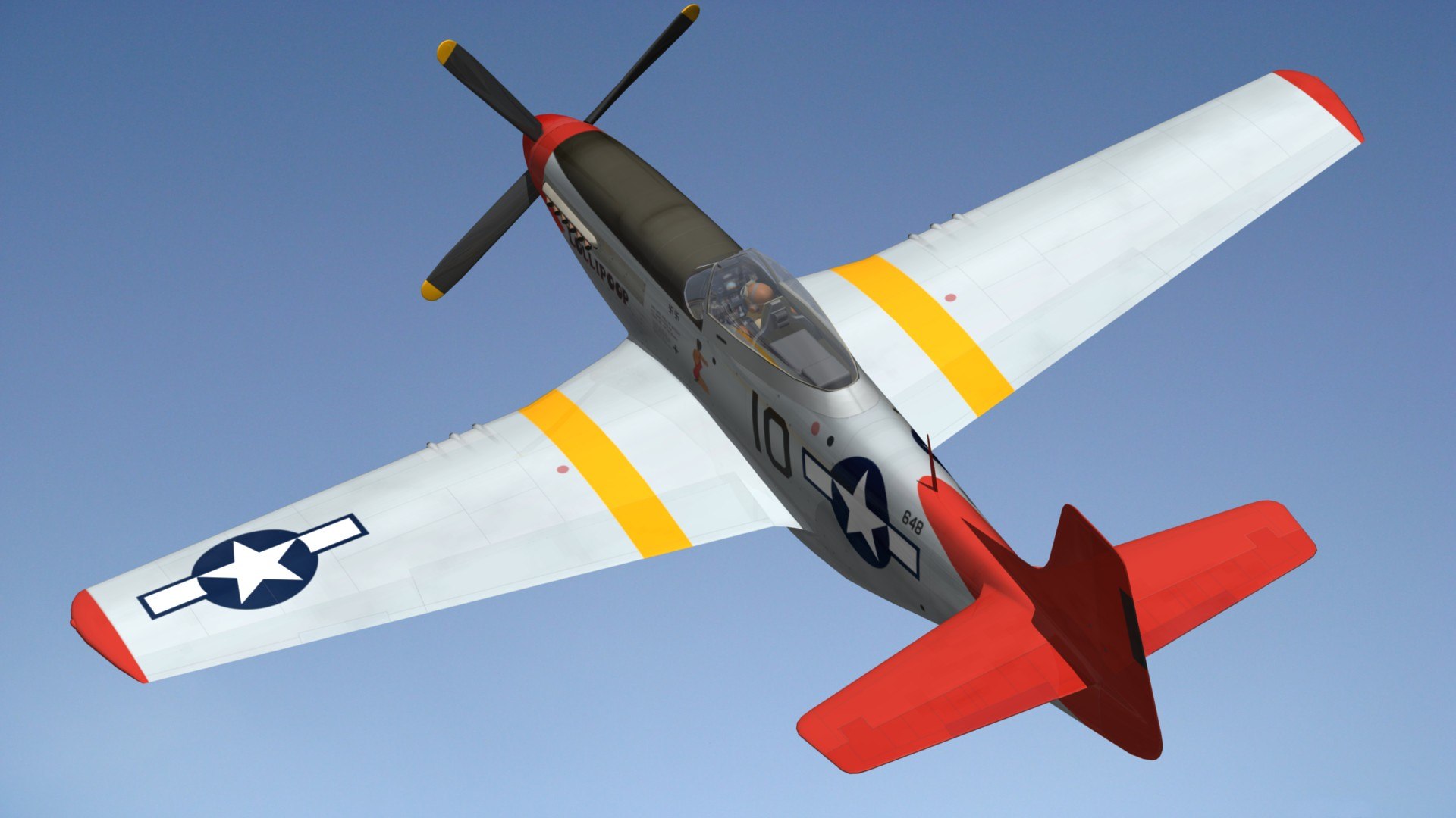 3D Mustag P51 Red Tails Model - TurboSquid 2003695