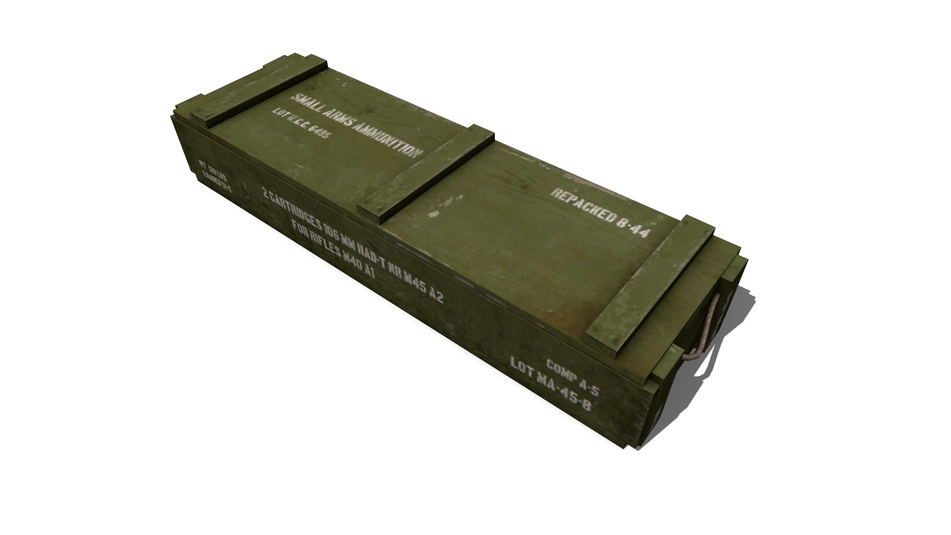 Free Military Supply Crate Low-poly Model - TurboSquid 1995099