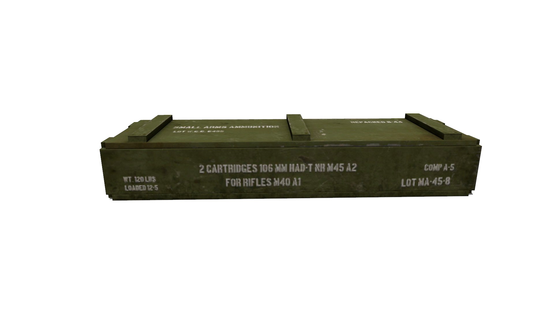 Free Military Supply Crate Low-poly Model - TurboSquid 1995099