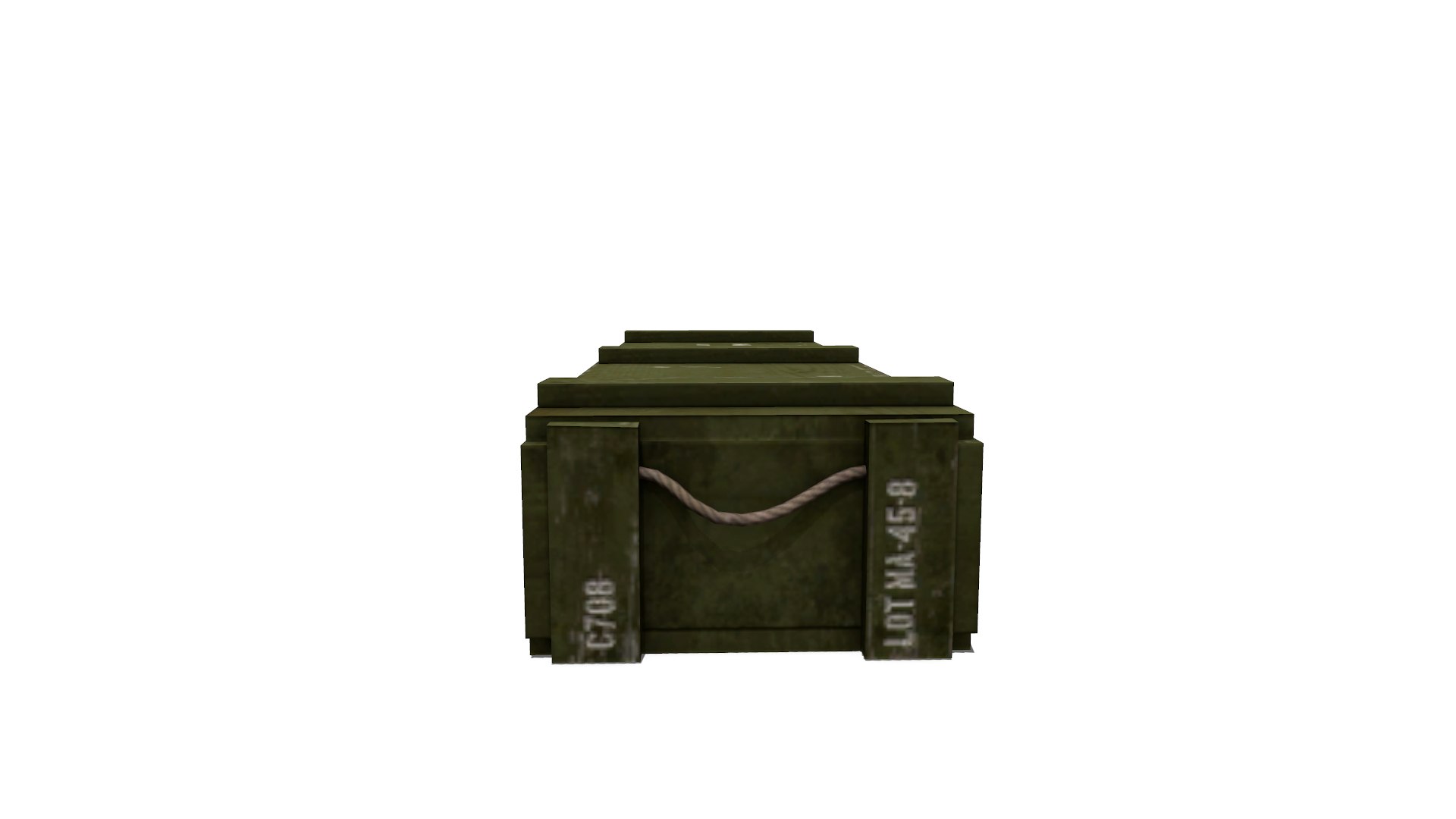 Free Military Supply Crate Low-poly Model - TurboSquid 1995099