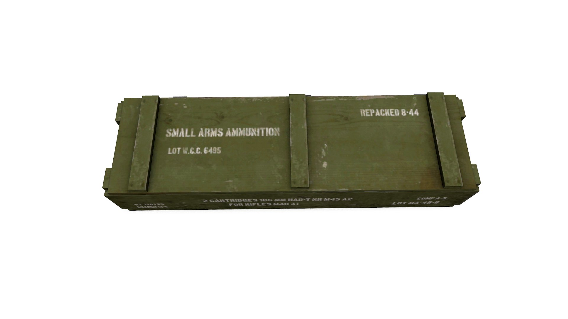 Free Military Supply Crate Low-poly Model - TurboSquid 1995099