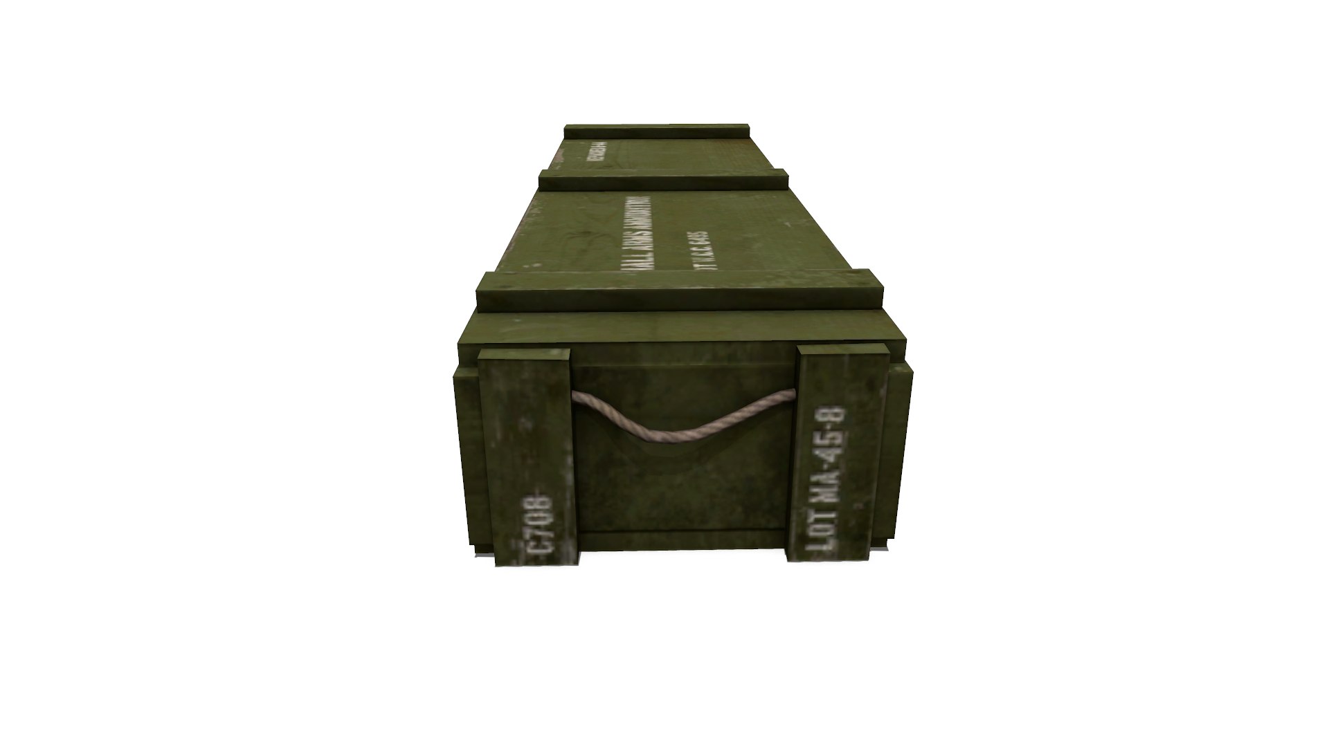Free Military Supply Crate Low-poly Model - TurboSquid 1995099