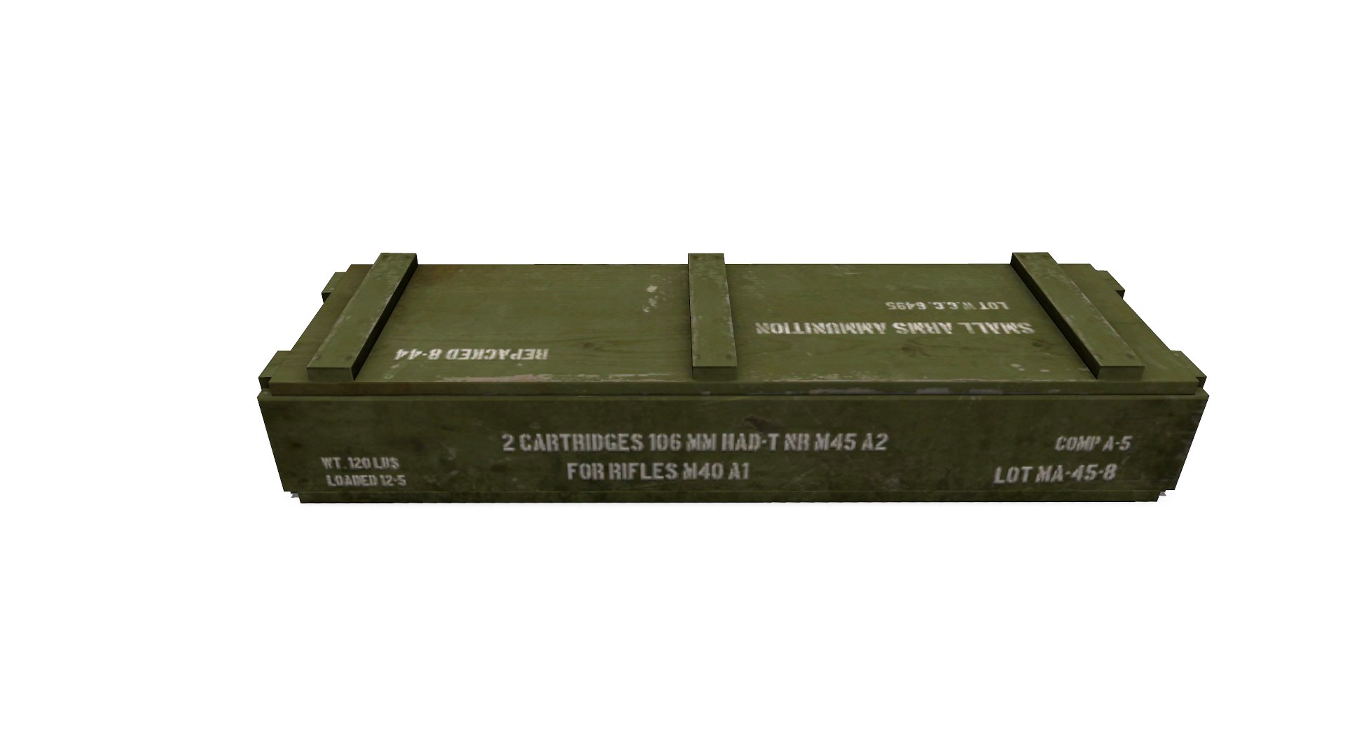 Free Military Supply Crate Low-poly Model - TurboSquid 1995099