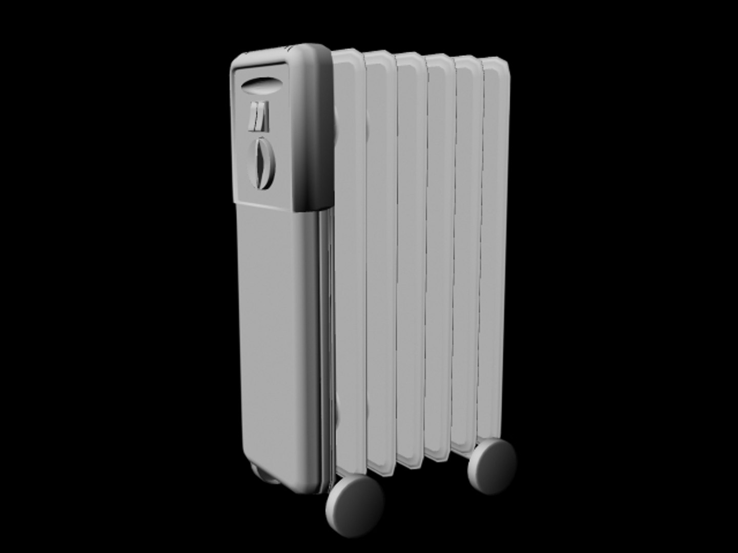 3d model radiator heater
