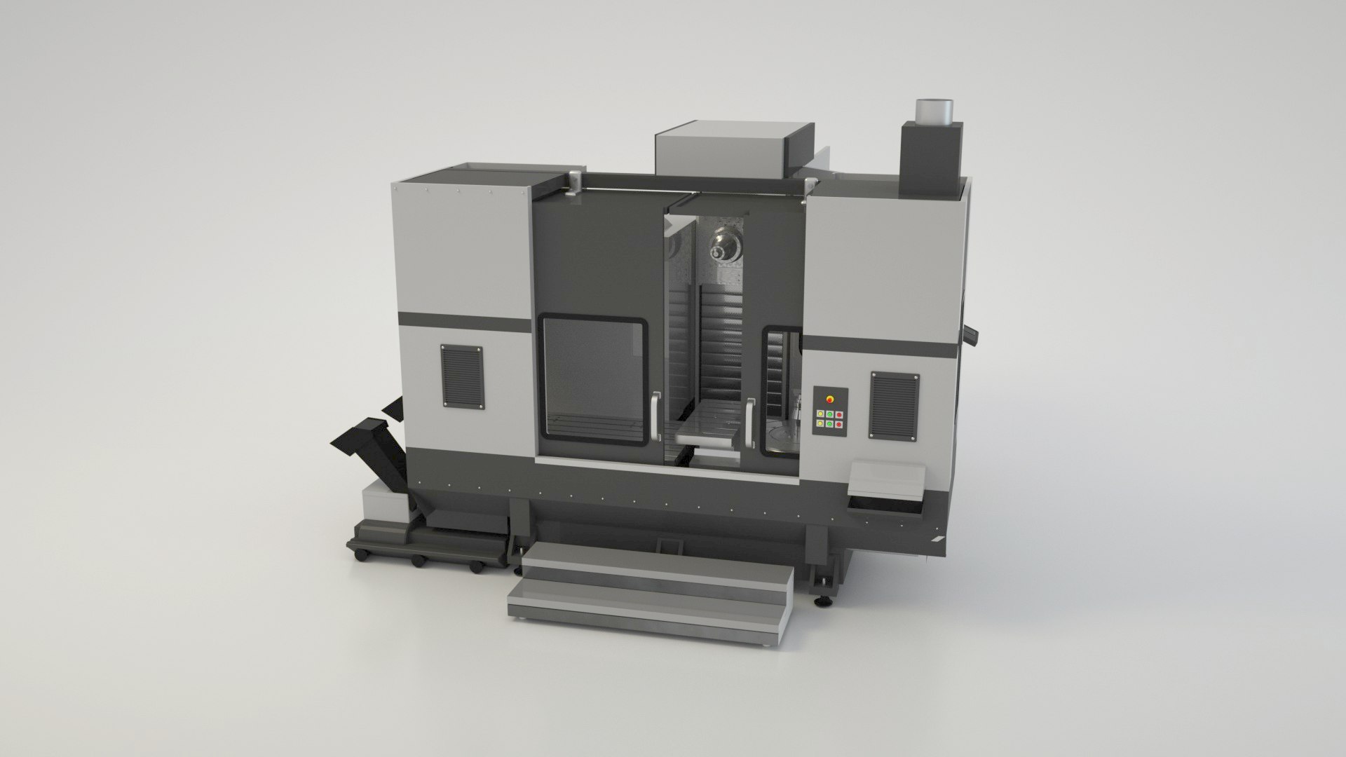 3D CNC Milling Machine Model - TurboSquid 1913718