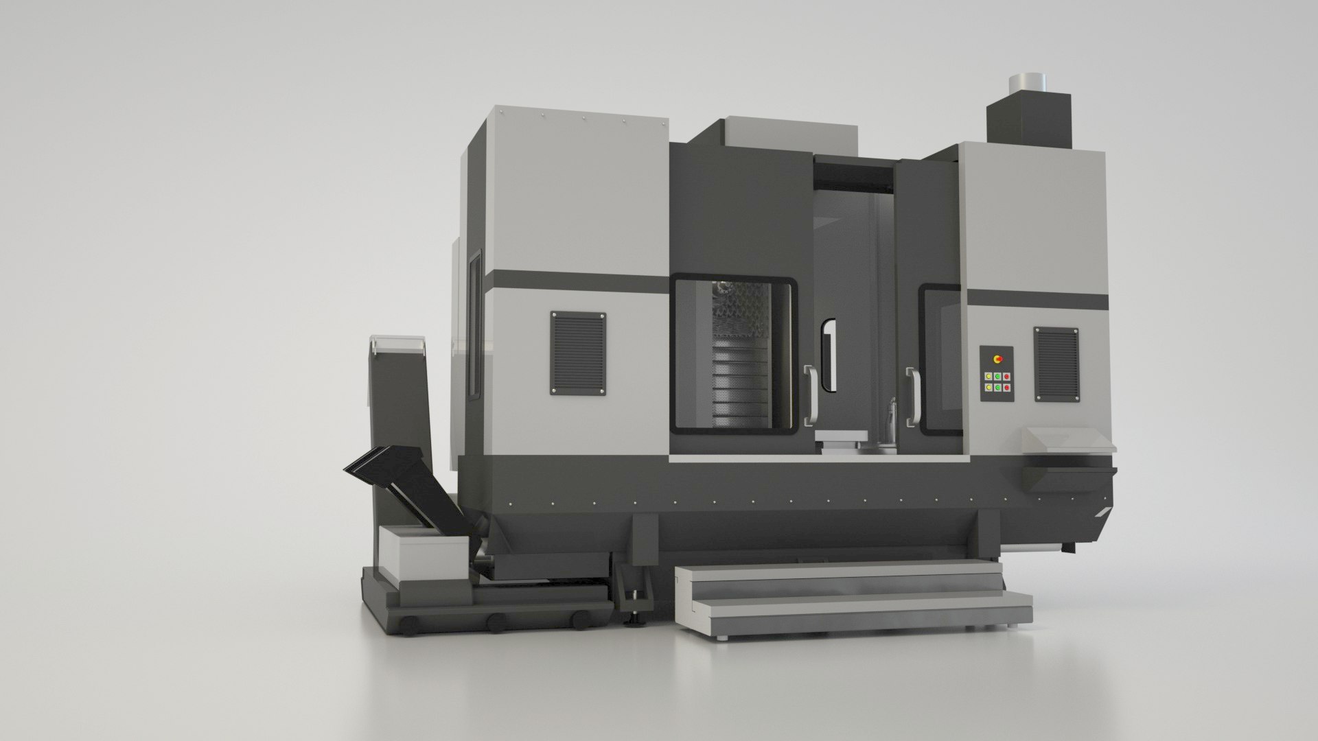 3D CNC Milling Machine Model - TurboSquid 1913718