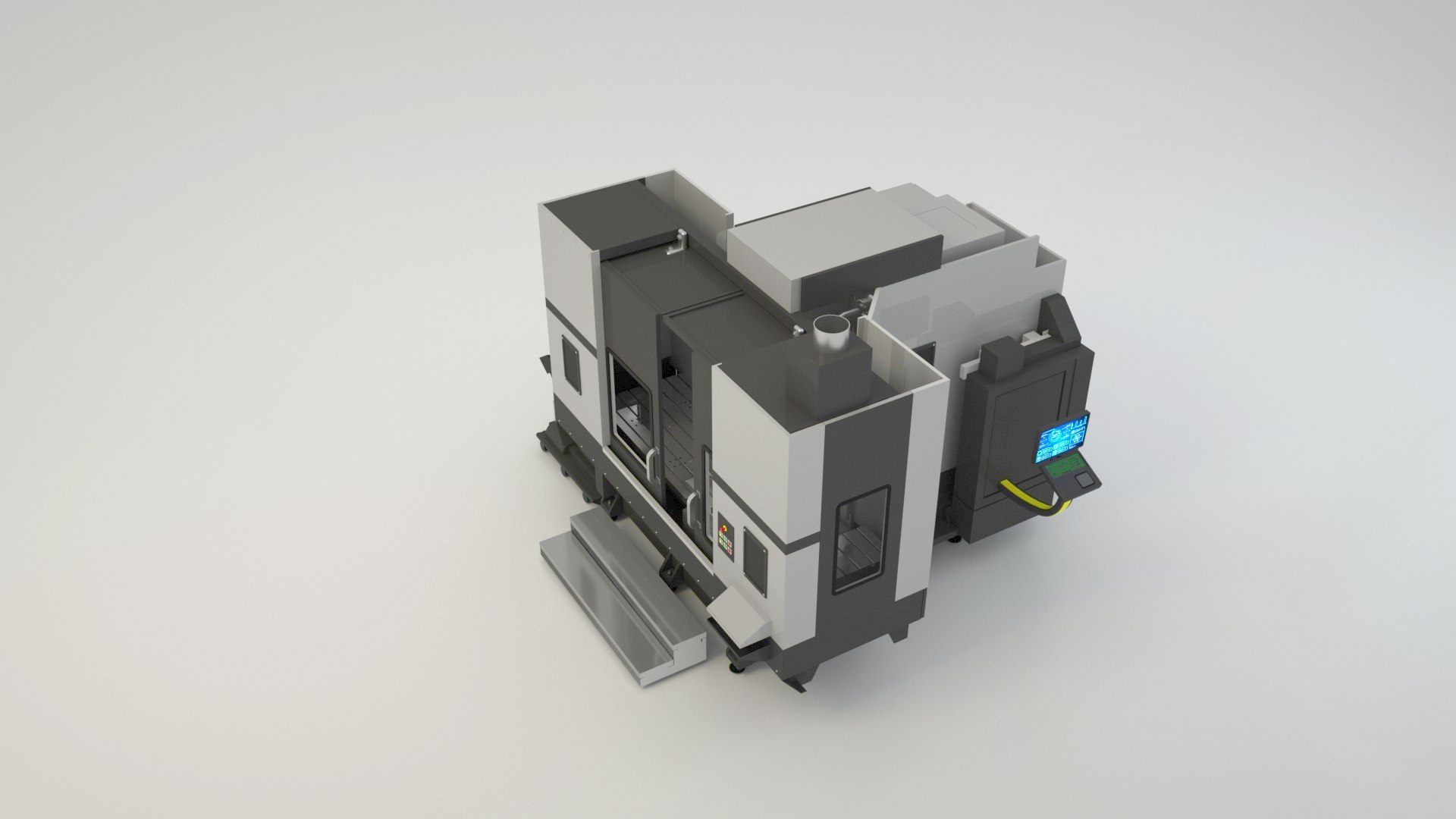 3D CNC Milling Machine Model - TurboSquid 1913718
