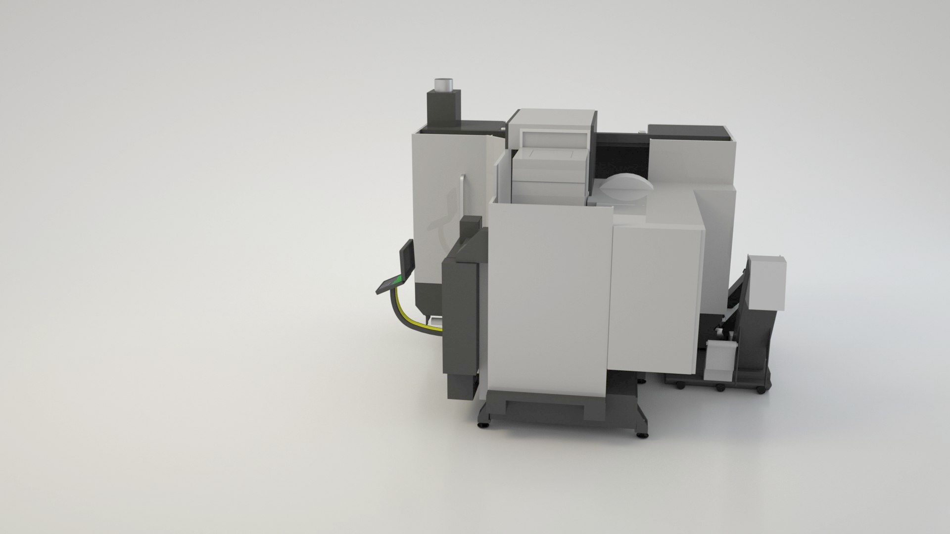 3D CNC Milling Machine Model - TurboSquid 1913718