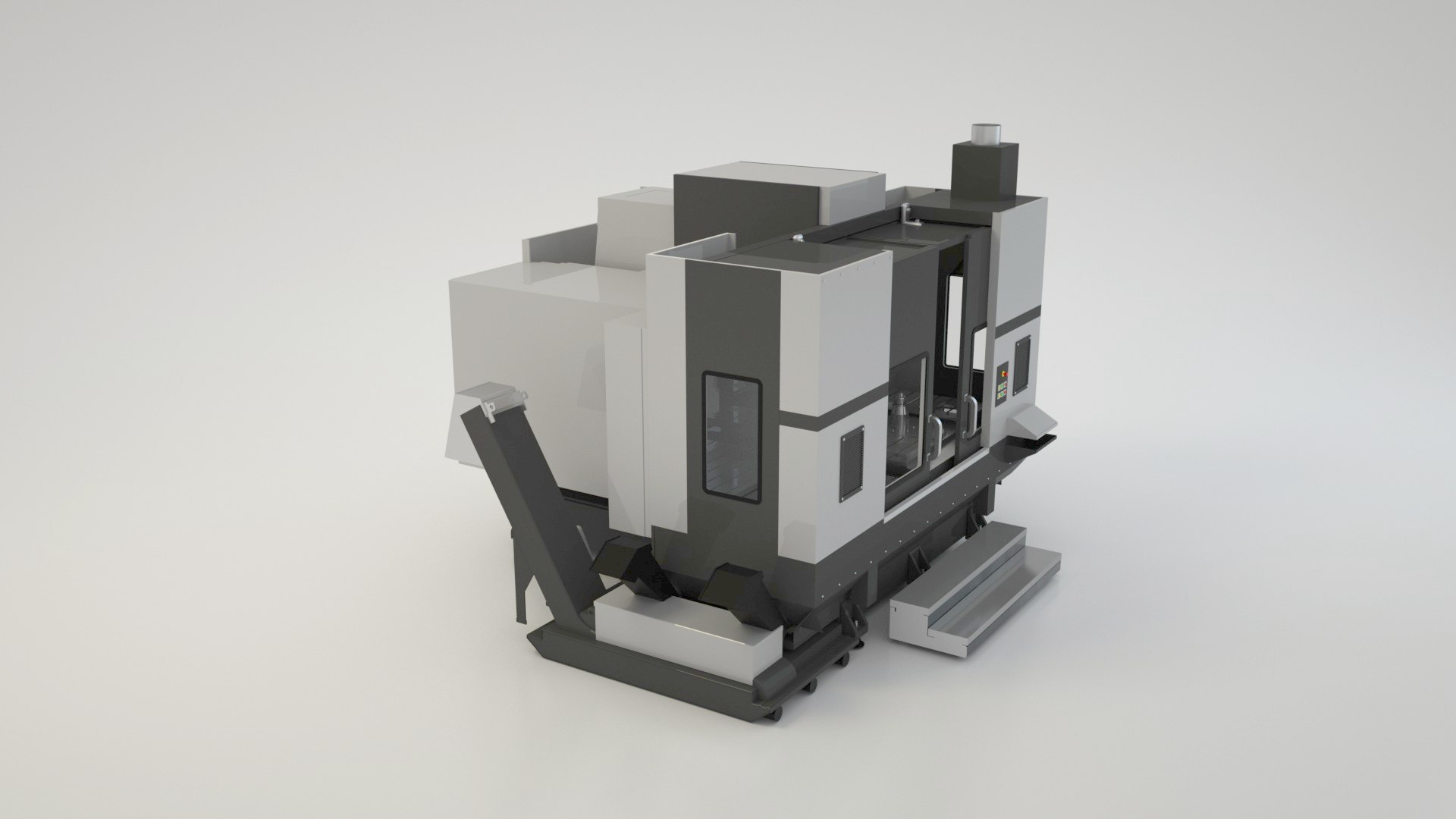 3D CNC Milling Machine Model - TurboSquid 1913718