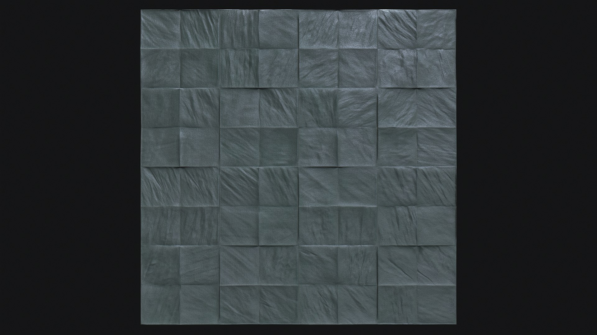 Teal Gray Tarpaulin Sheet 4x4m Game Ready 3D Model - TurboSquid 2517932