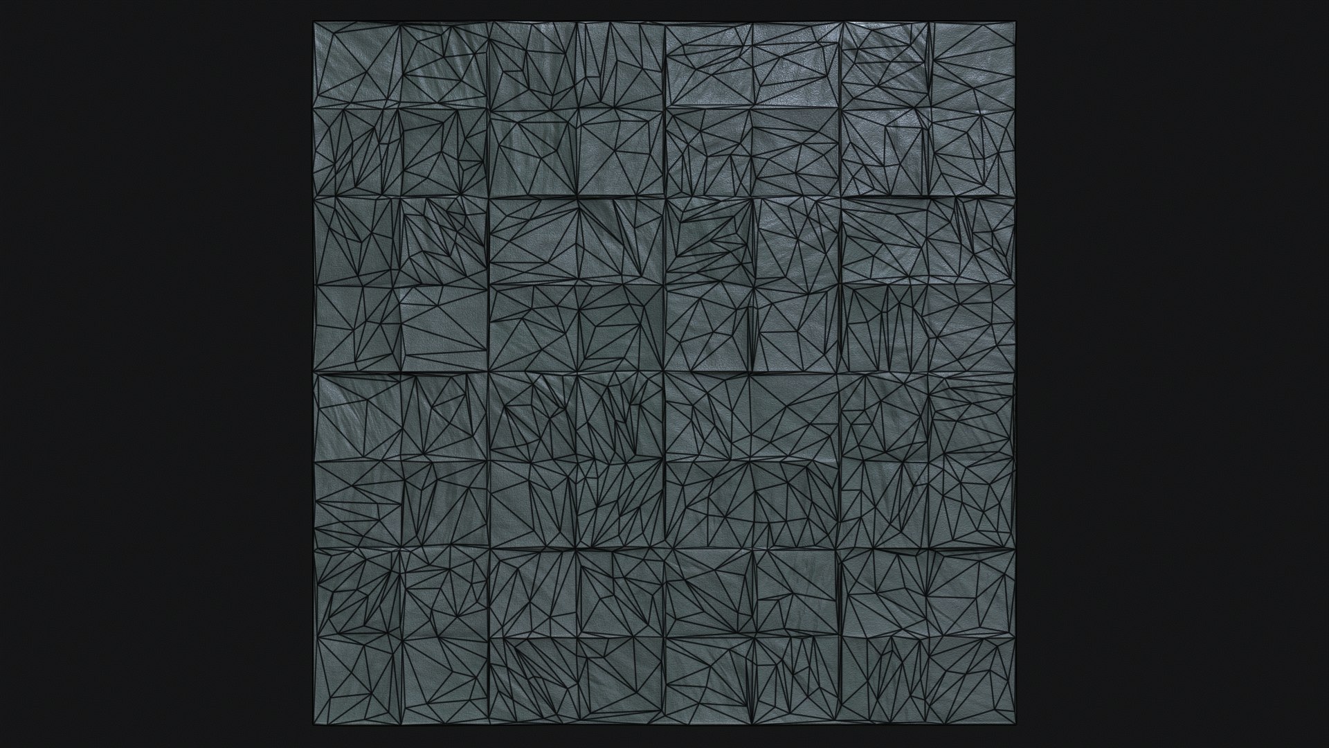 Teal Gray Tarpaulin Sheet 4x4m Game Ready 3D Model - TurboSquid 2517932