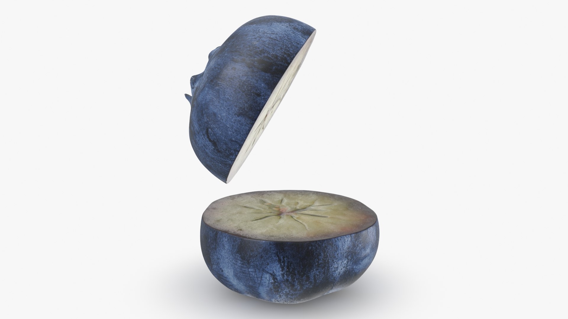 Blueberry 01 Cut Half Model - TurboSquid 2214863