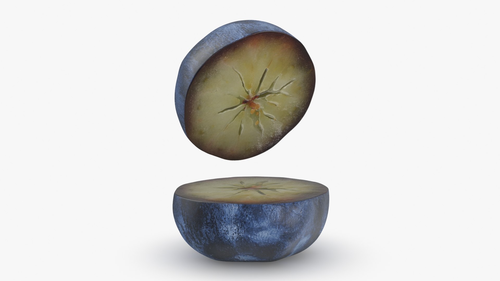 Blueberry 01 Cut Half Model - TurboSquid 2214863