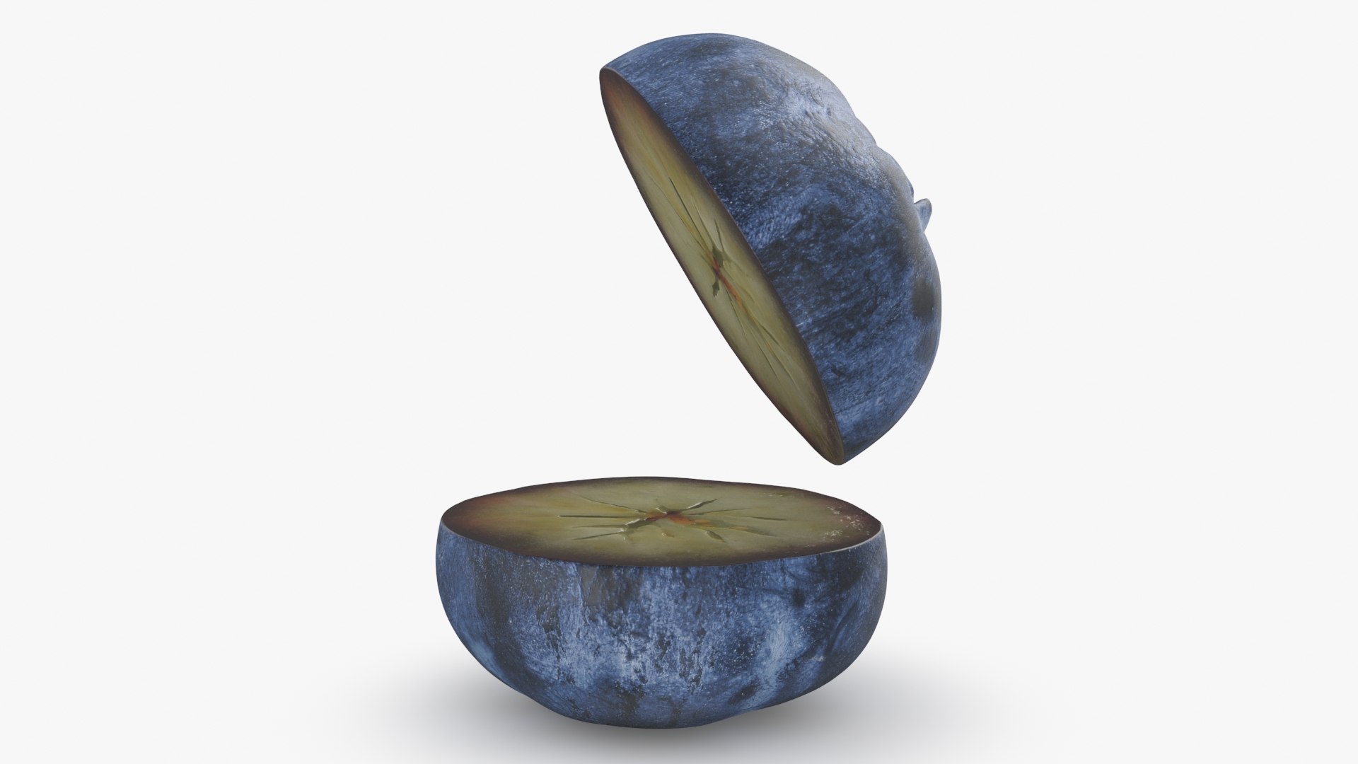Blueberry 01 Cut Half Model - TurboSquid 2214863