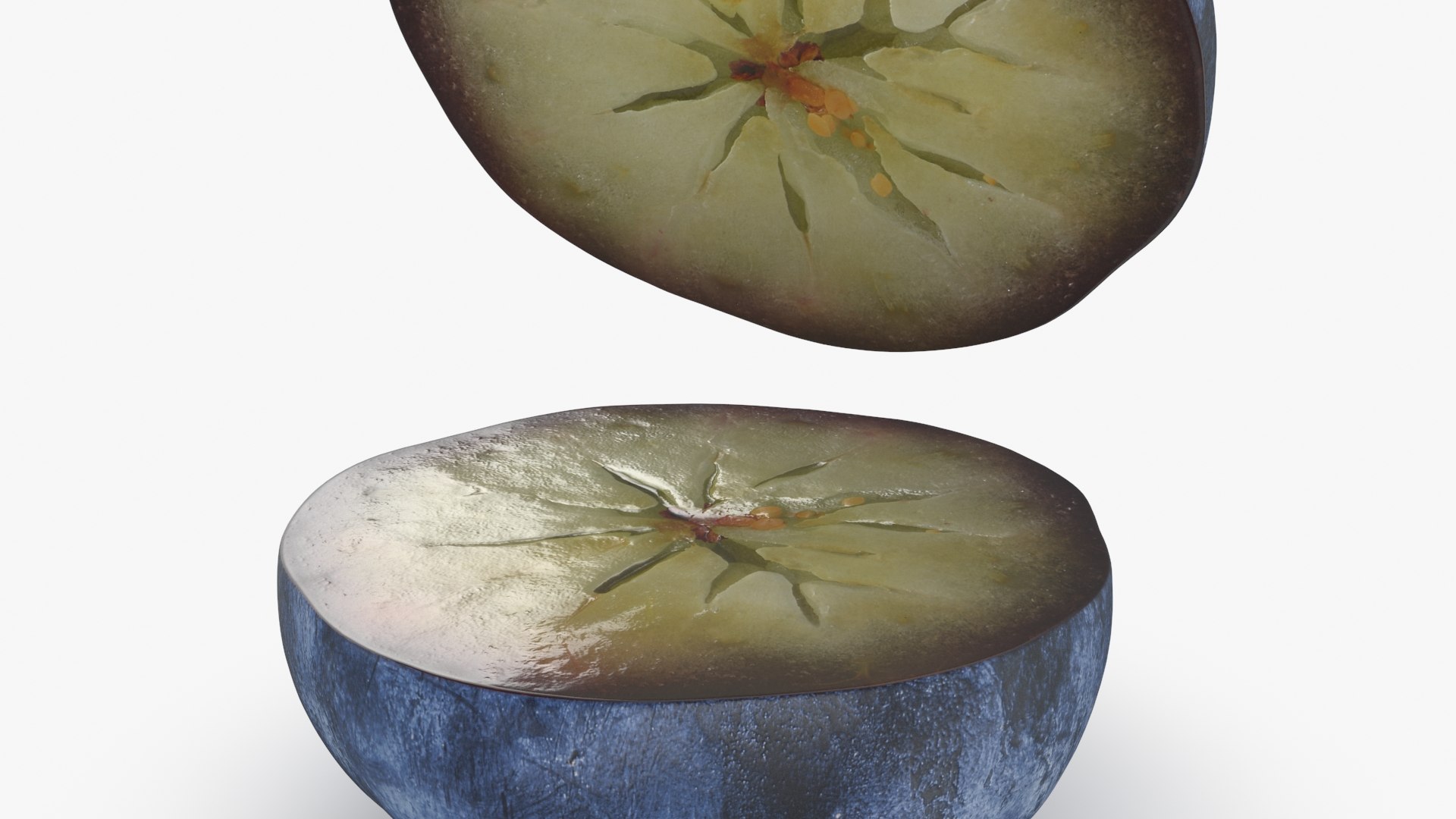 Blueberry 01 Cut Half Model - TurboSquid 2214863