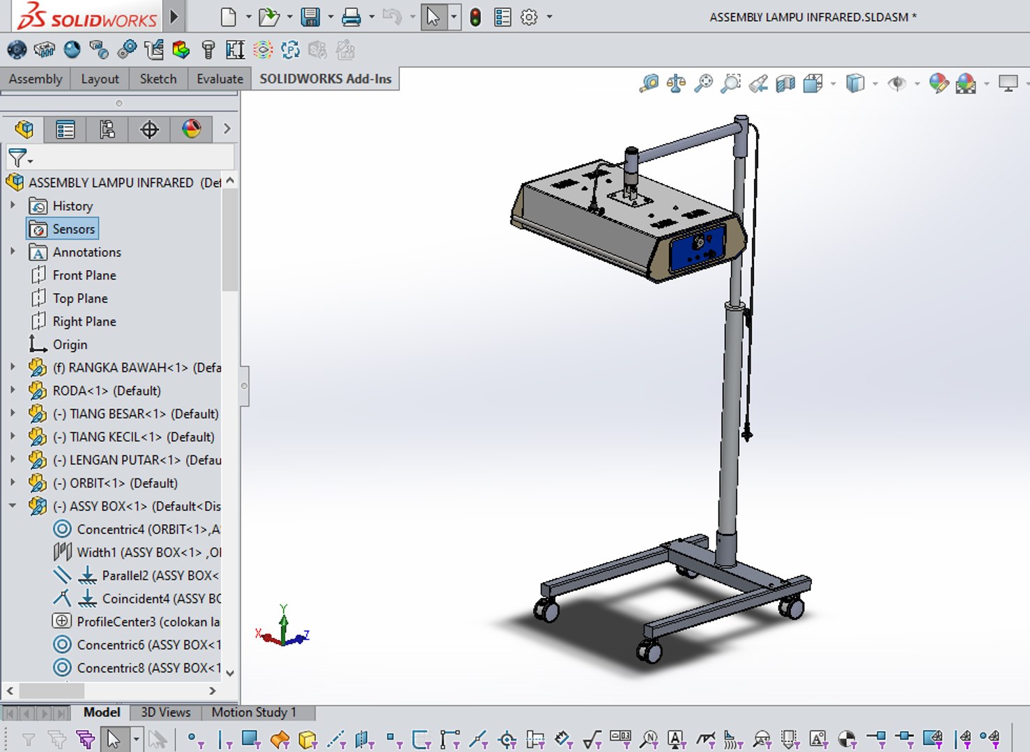 Infrared Lamps Model - TurboSquid 1466928