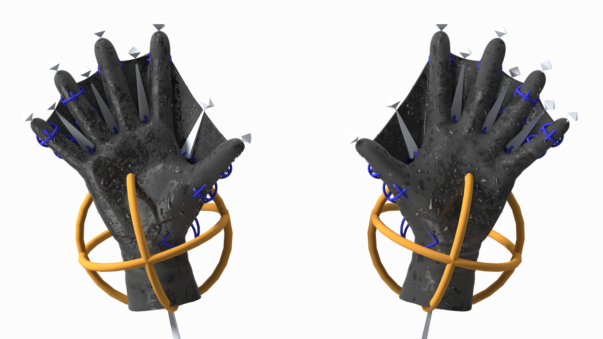 Darkfin Webbed Power Swimming Gloves Wet Rigged 3D Model - TurboSquid ...