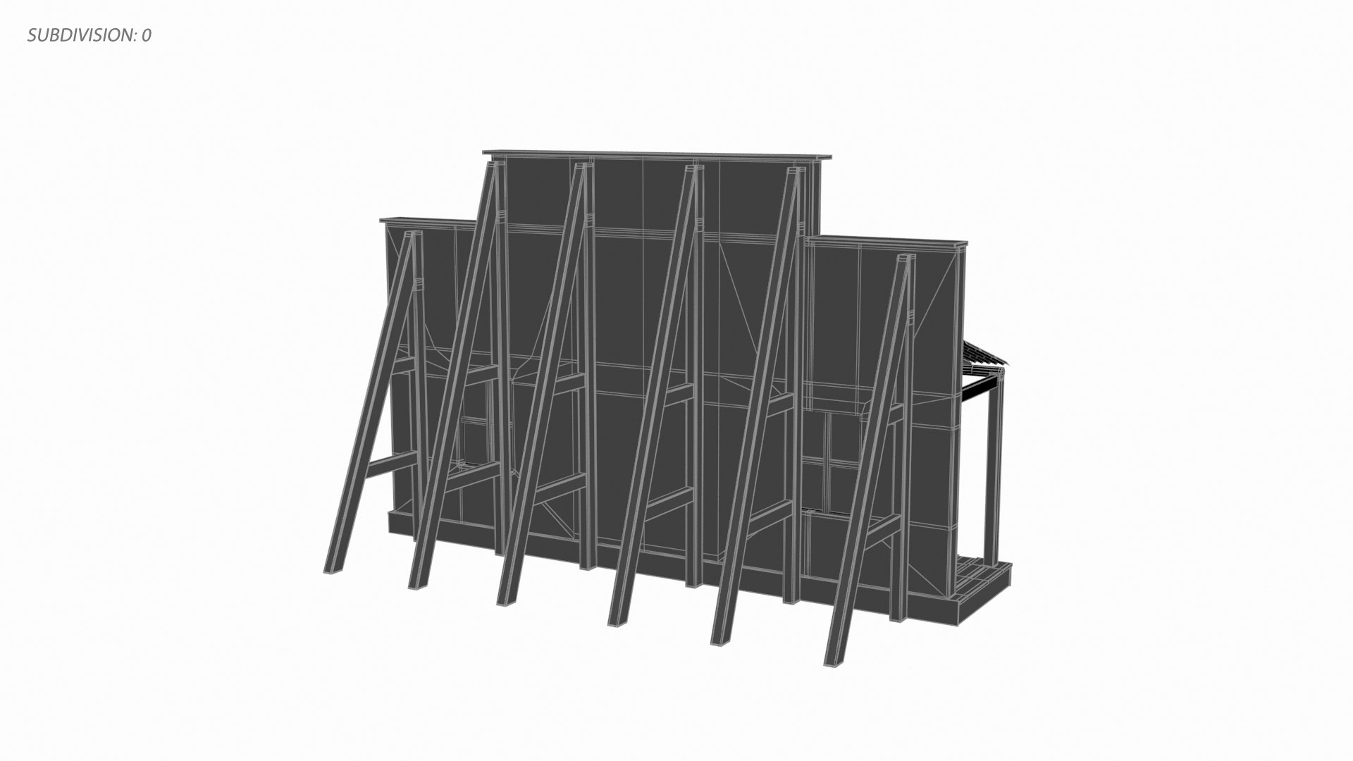 3D False Front Western House 2 - TurboSquid 2141213