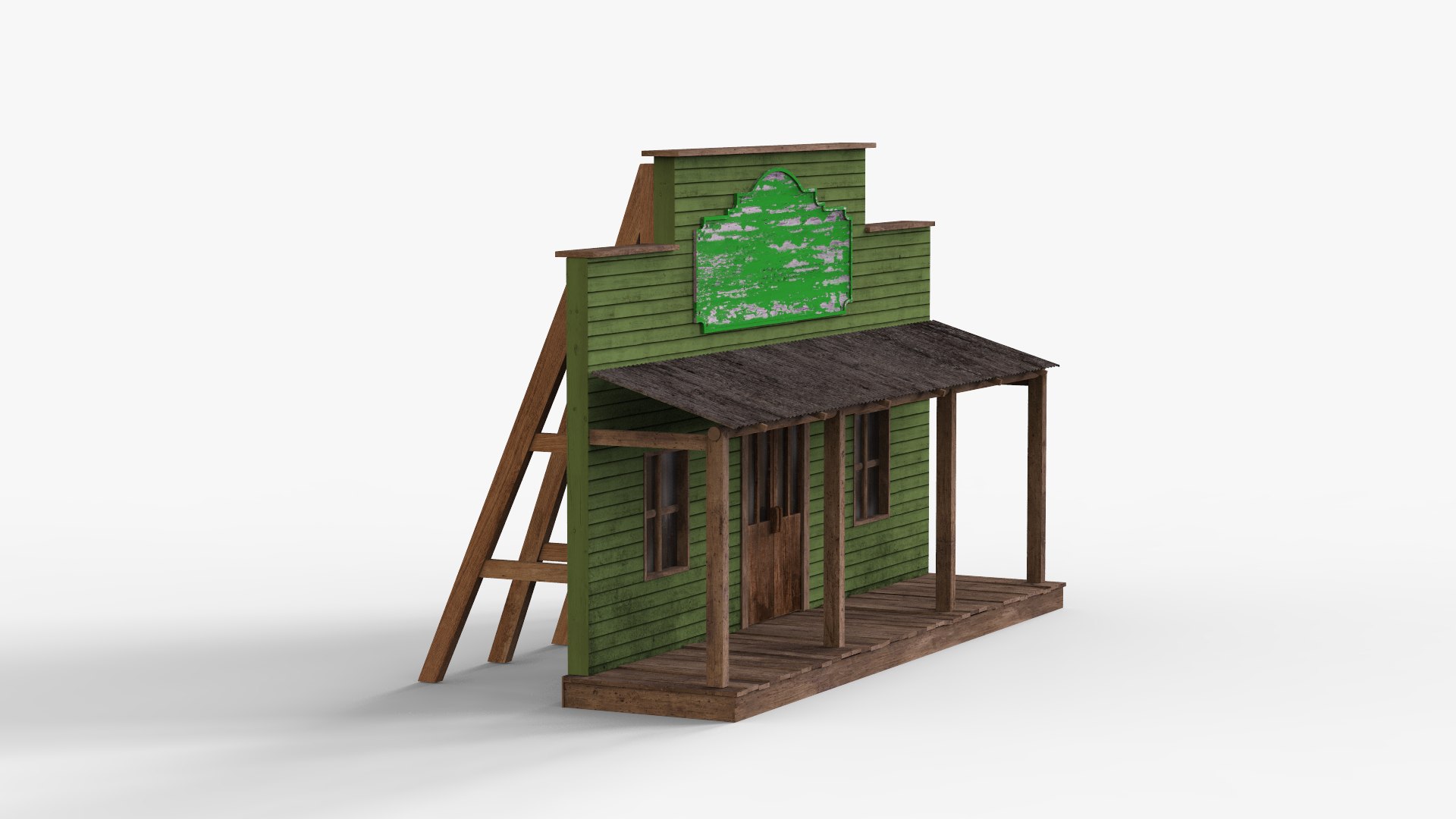 3D False Front Western House 2 - TurboSquid 2141213