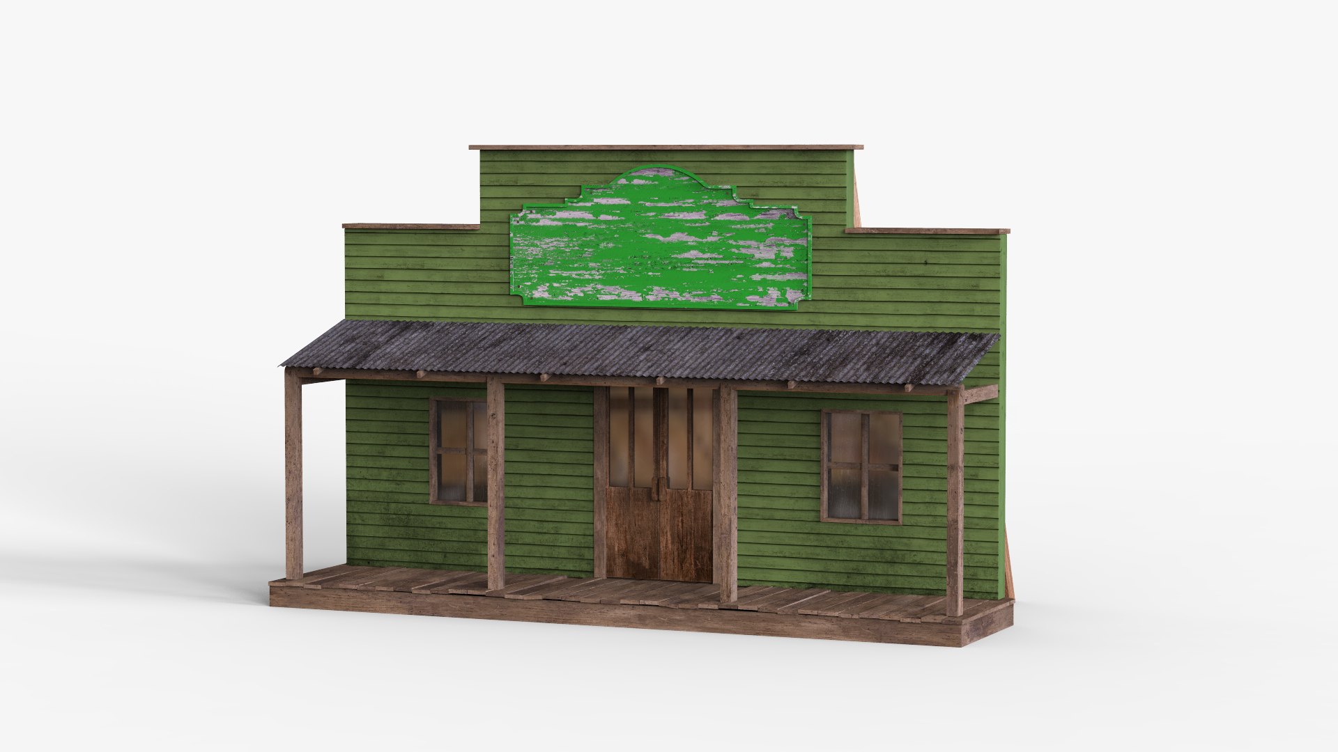 3D False Front Western House 2 - TurboSquid 2141213