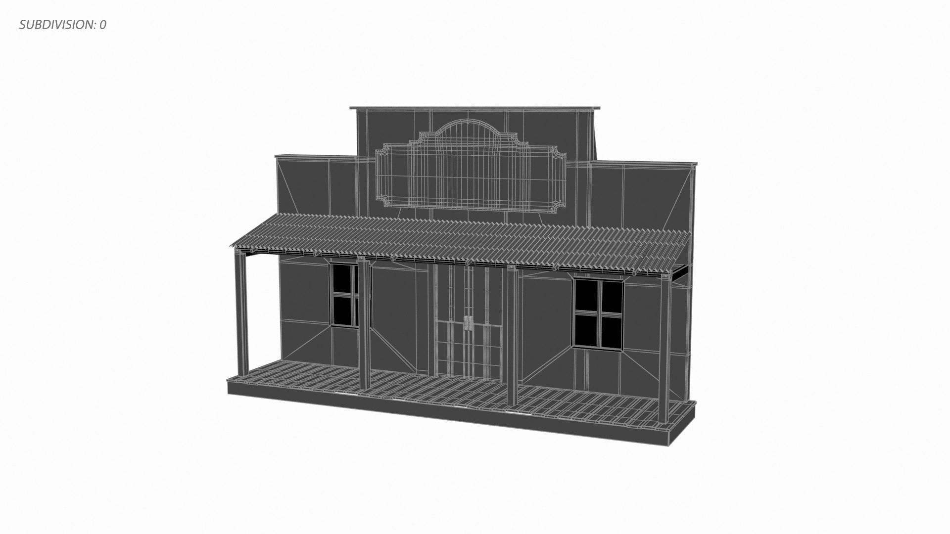 3D False Front Western House 2 - TurboSquid 2141213