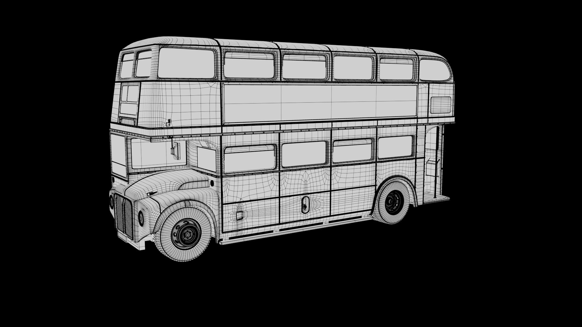 3D Model Routemaster Double Decker Bus London - TurboSquid 2411277