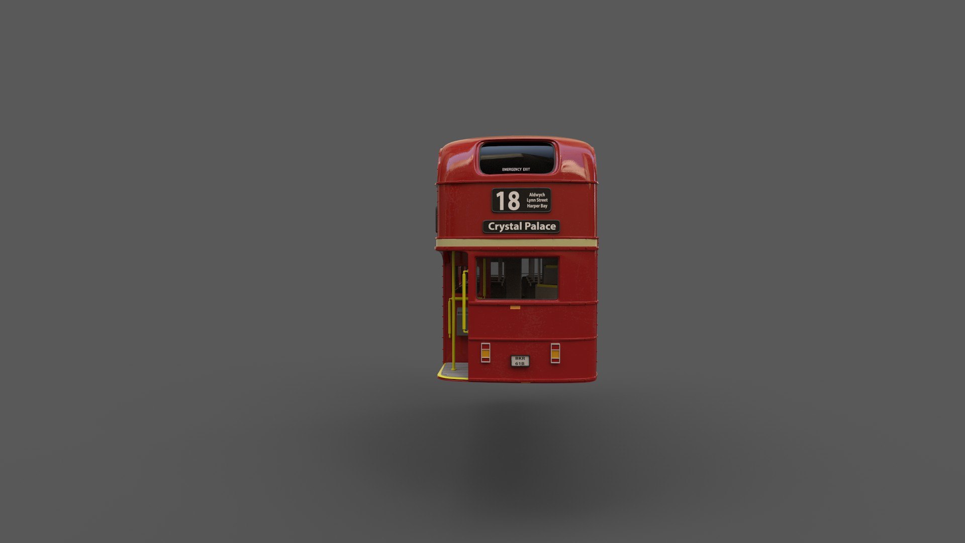 3D Model Routemaster Double Decker Bus London - TurboSquid 2411277