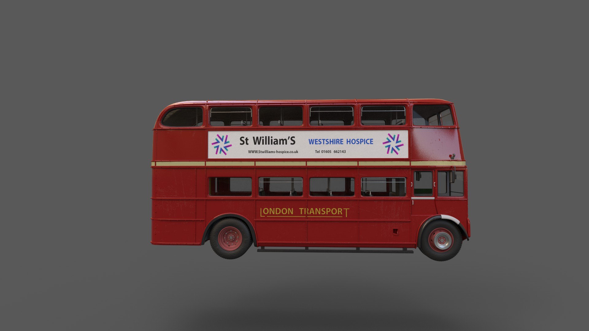 3D Model Routemaster Double Decker Bus London - TurboSquid 2411277