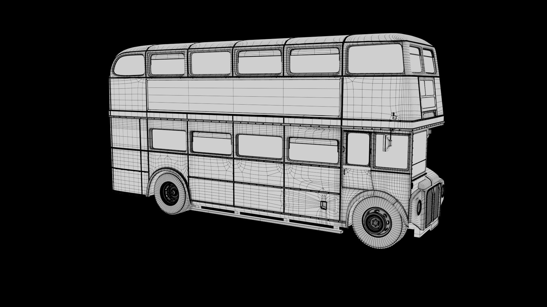 3D Model Routemaster Double Decker Bus London - TurboSquid 2411277