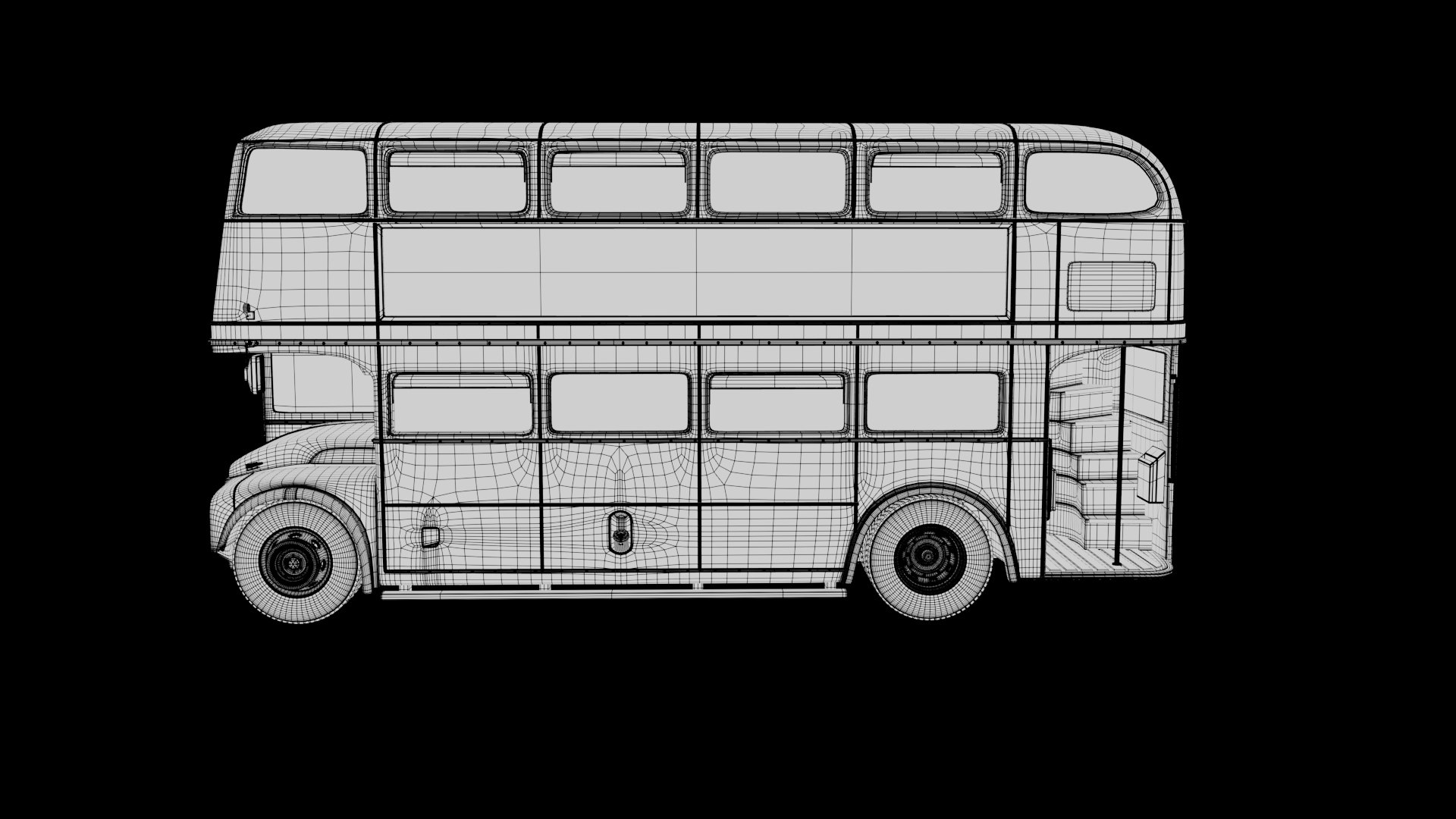 3D Model Routemaster Double Decker Bus London - TurboSquid 2411277