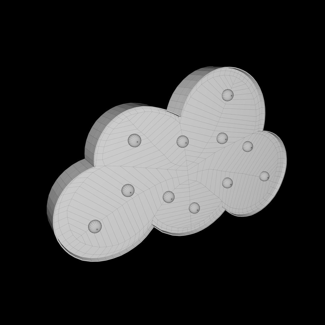 3D Model Cloud-shaped Nightlight - TurboSquid 2205610
