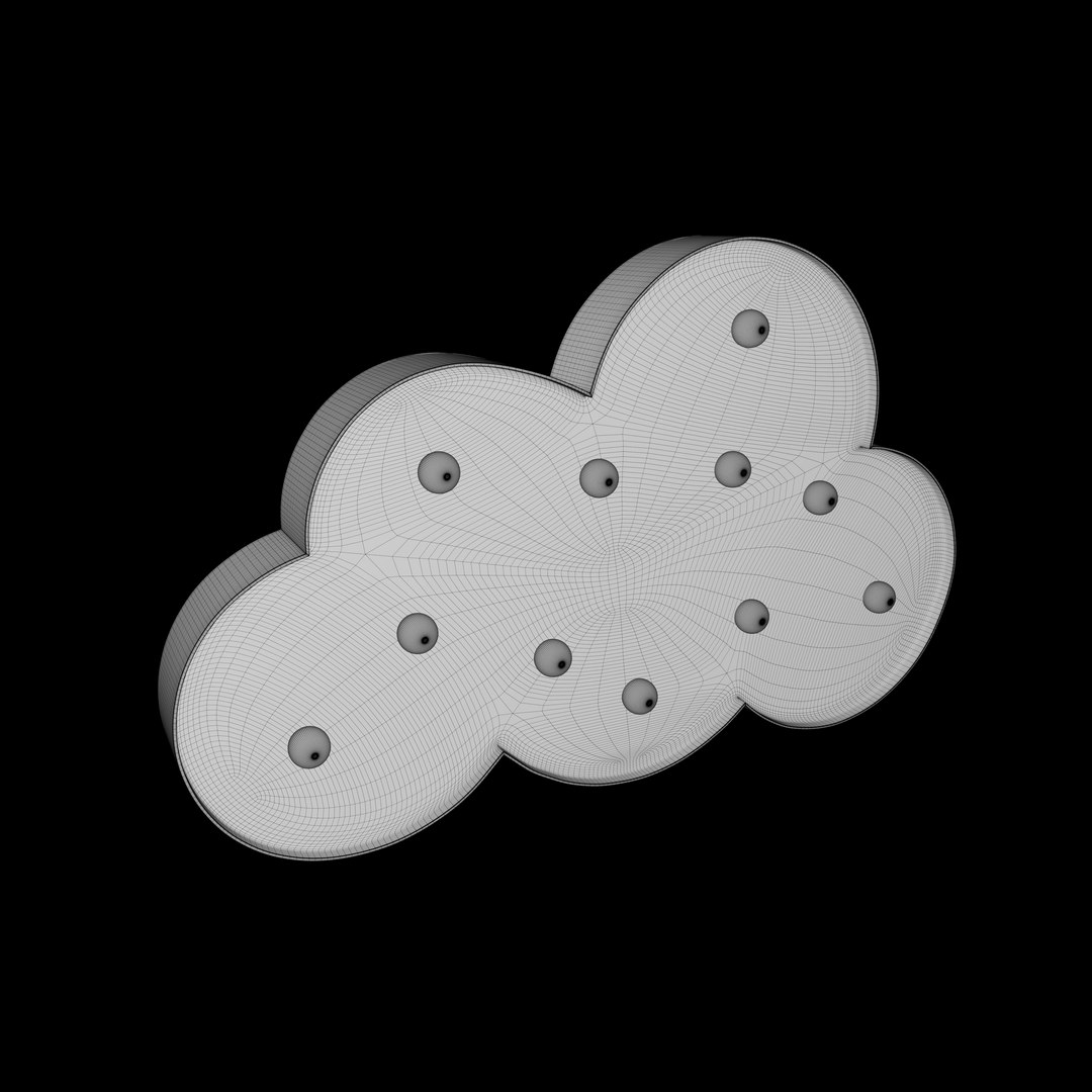 3D Model Cloud-shaped Nightlight - TurboSquid 2205610