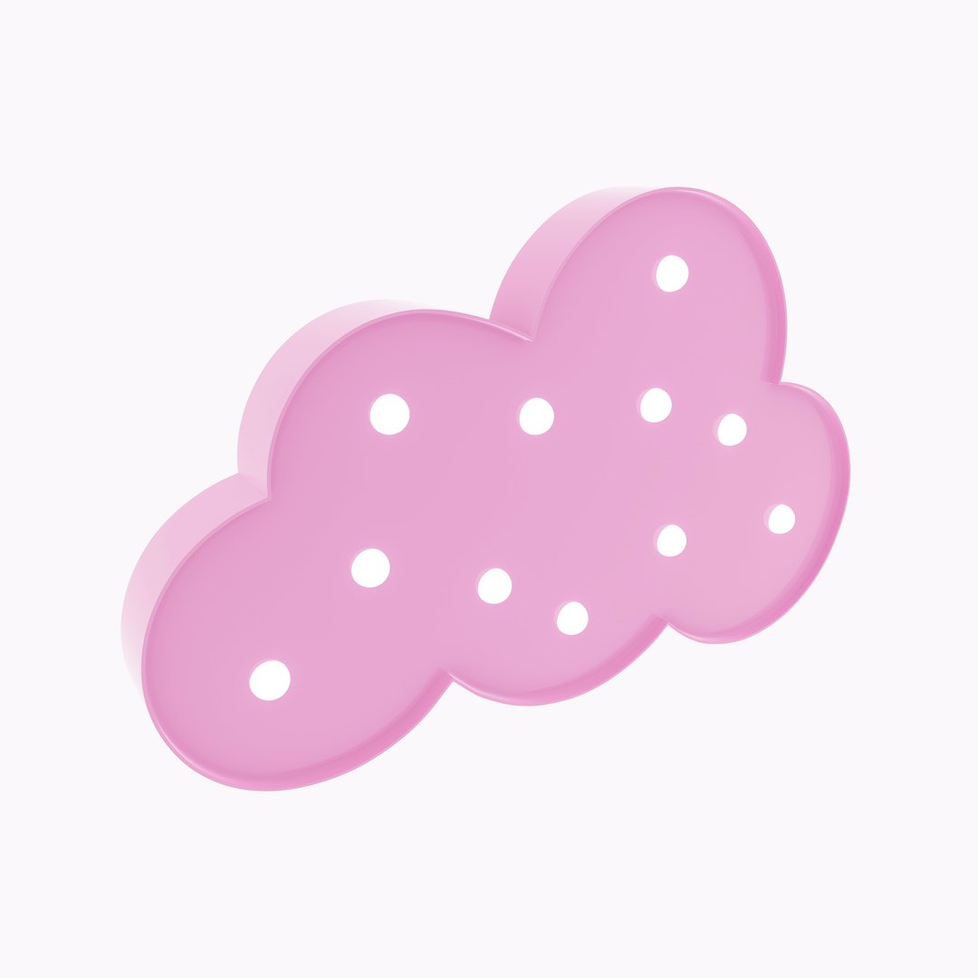 3D Model Cloud-shaped Nightlight - TurboSquid 2205610