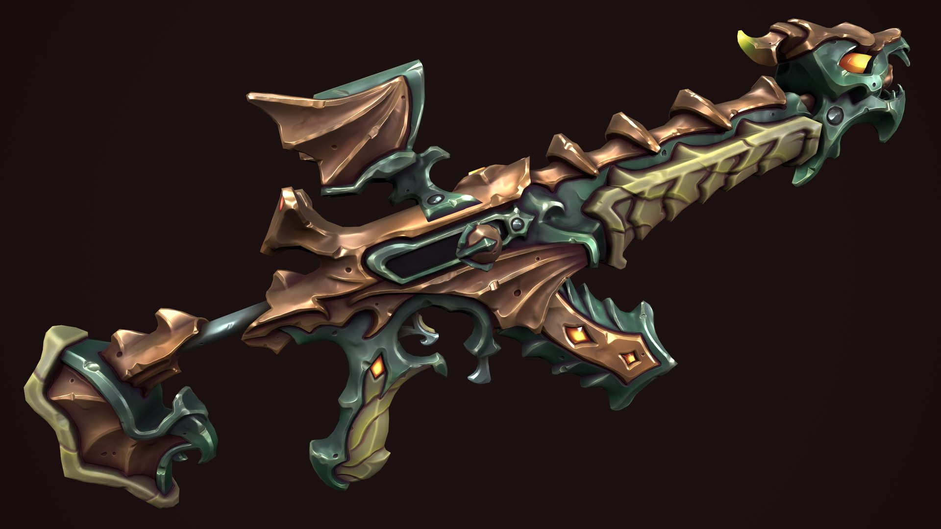 Temple Assault Rifle 3D Model - TurboSquid 2259755