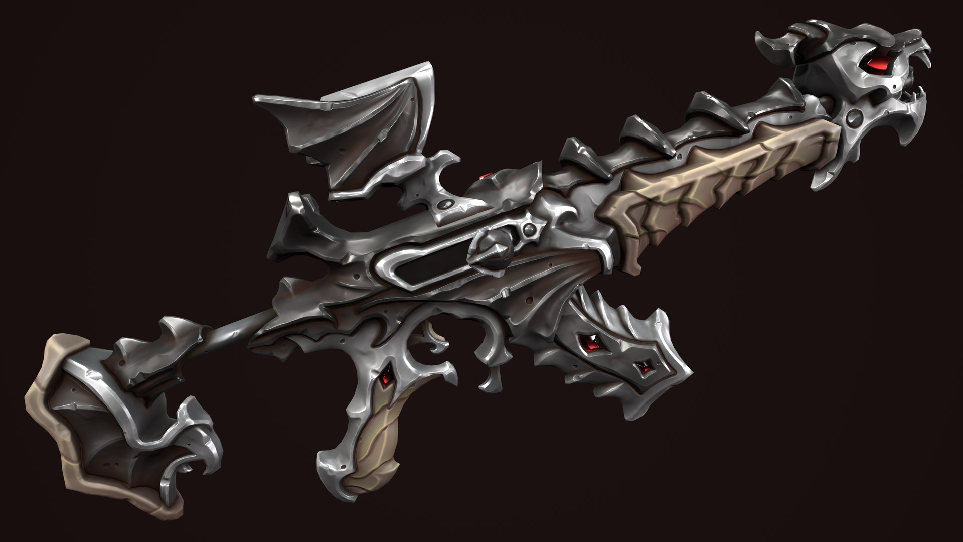 Temple Assault Rifle 3D Model - TurboSquid 2259755