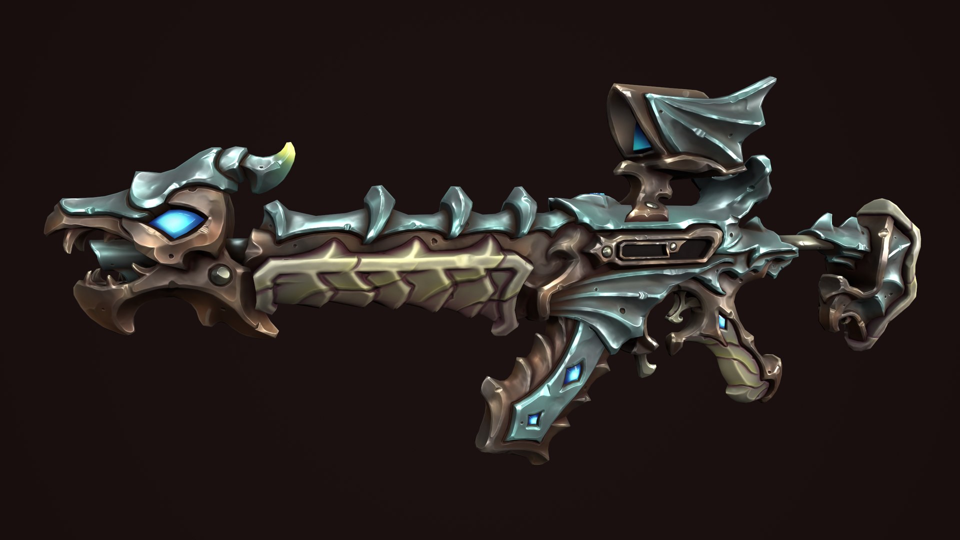 Temple Assault Rifle 3D Model - TurboSquid 2259755