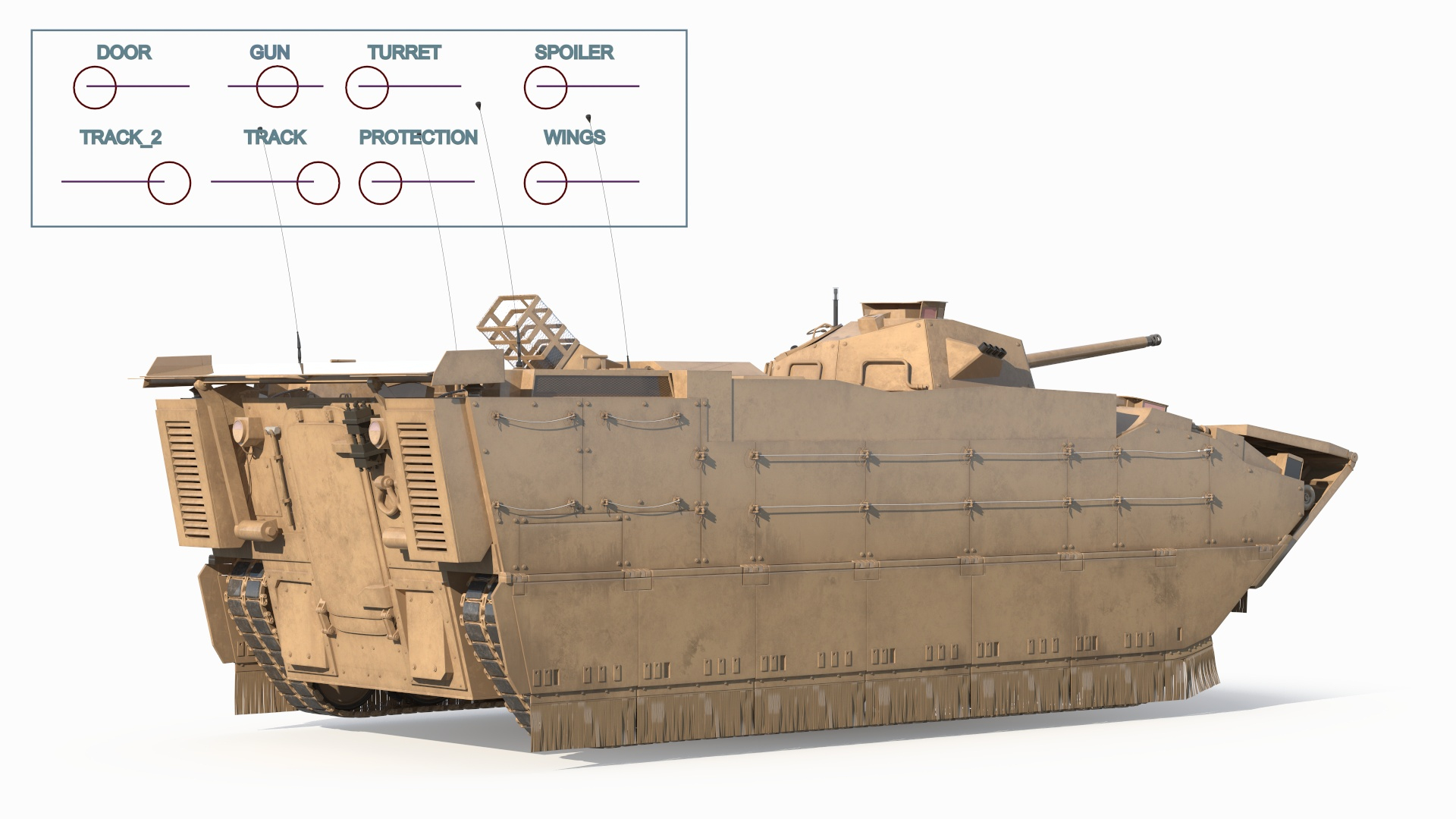 3D US Marine Amphibious Assault Vehicle Wet Rigged Model - TurboSquid ...